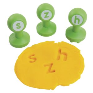 Colorations Easy Grip, Arts & Crafts, Shapes and Numbers Dough Stampers Set of 26 (Item # DOUGHSN)