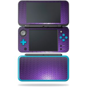 mightyskins skin compatible with nintendo new 2ds xl - purple diamond plate | protective, durable, and unique vinyl decal wrap cover | easy to apply, remove, and change styles | made in the usa