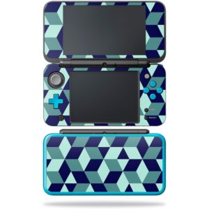 mightyskins skin compatible with nintendo new 2ds xl - geo tile | protective, durable, and unique vinyl decal wrap cover | easy to apply, remove, and change styles | made in the usa