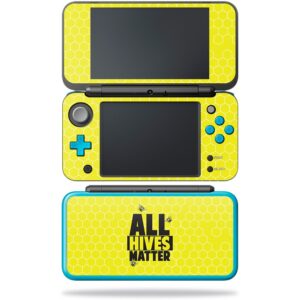 mightyskins skin compatible with new nintendo new 2ds xl - all hives matter | protective, durable, and unique vinyl decal wrap cover | easy to apply, remove, and change styles | made in the usa