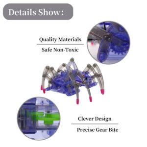 AITREASURE DIY Spider Robot Building Kits Assemble Educational Scientific Robot Toys Robot Spider Toys Kids Gift STEM Toy