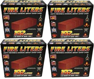 fire liters wood fiber fire starter 192 pk