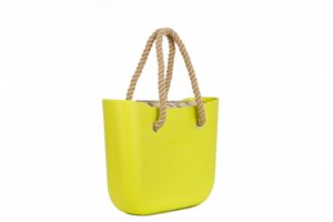 lime & soda women’s handbag - made of foam rubber - eva bag with rope handles - women lightweight tote bag (lime 1)