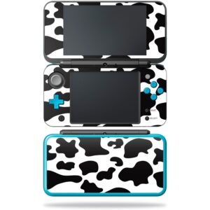 mightyskins skin compatible with nintendo new 2ds xl - cow print | protective, durable, and unique vinyl decal wrap cover | easy to apply, remove, and change styles | made in the usa