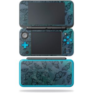 mightyskins skin compatible with nintendo new 2ds xl - dark butterfly | protective, durable, and unique vinyl decal wrap cover | easy to apply, remove, and change styles | made in the usa