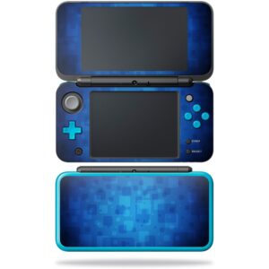 mightyskins skin compatible with nintendo new 2ds xl - blue retro | protective, durable, and unique vinyl decal wrap cover | easy to apply, remove, and change styles | made in the usa