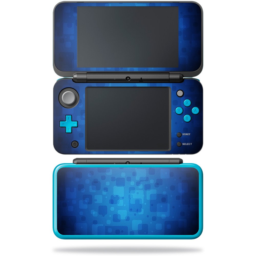 MightySkins Skin Compatible with Nintendo New 2DS XL - Blue Retro | Protective, Durable, and Unique Vinyl Decal wrap Cover | Easy to Apply, Remove, and Change Styles | Made in The USA