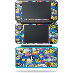 mightyskins skin compatible with nintendo new 2ds xl - tropical fish | protective, durable, and unique vinyl decal wrap cover | easy to apply, remove, and change styles | made in the usa