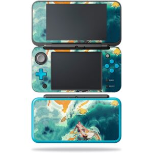 mightyskins skin compatible with nintendo new 2ds xl - acid surf | protective, durable, and unique vinyl decal wrap cover | easy to apply, remove, and change styles | made in the usa