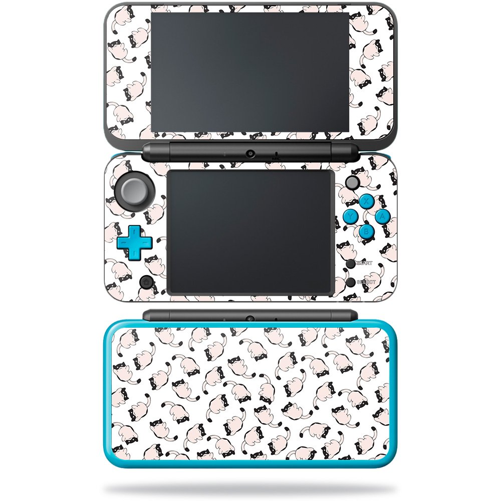 MightySkins Skin Compatible with Nintendo New 2DS XL - Raining Cats | Protective, Durable, and Unique Vinyl Decal wrap Cover | Easy to Apply, Remove, and Change Styles | Made in The USA