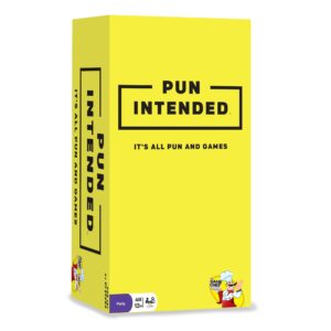 pun intended party game for pun lovers - hilarious game night card game for friends & family