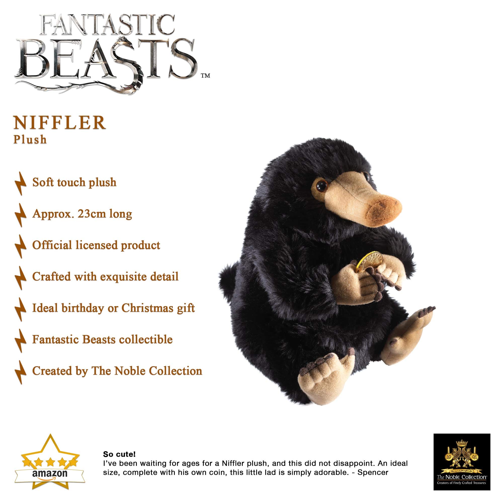 The Noble Collection Fantastic Beasts Niffler Plush