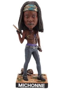 royal bobbles the walking dead michonne collectible bobblehead statue