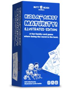 kids against maturity: card game for kids and families, super fun hilarious for family party game night