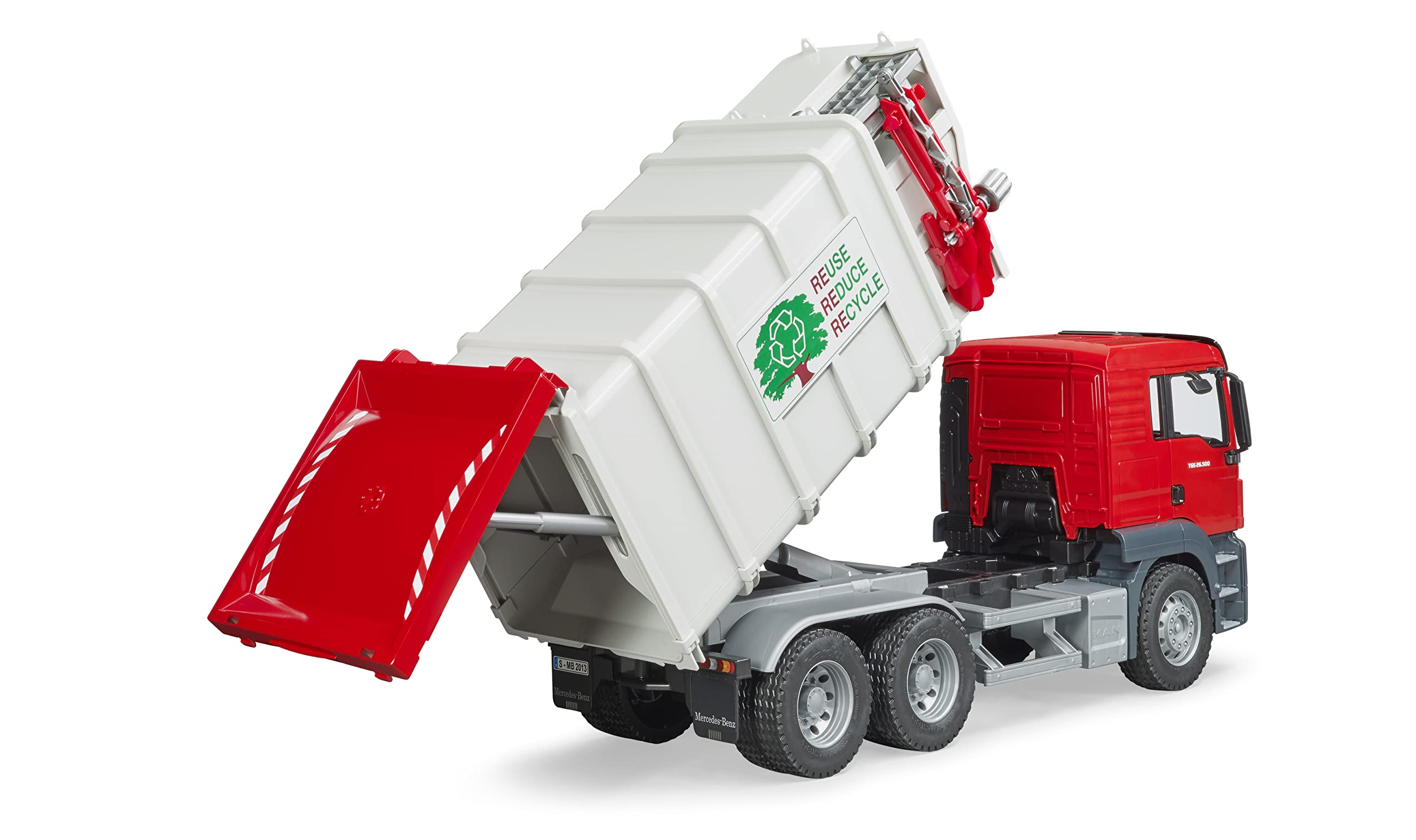 Bruder Man Tgs Side Loading Garbage Truck Vehicles-Toys