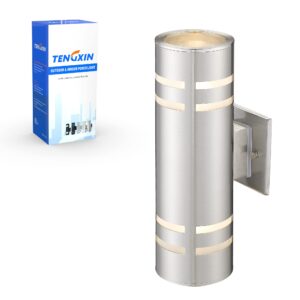 tengxin outdoor wall sconce, waterproof wall light fixture,porch light,wall mount light, stainless steel 304 outdoor wall light, ul listed, suitable for garden & patio,porch