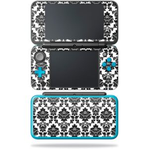 mightyskins skin compatible with nintendo new 2ds xl - vintage damask | protective, durable, and unique vinyl decal wrap cover | easy to apply, remove, and change styles | made in the usa