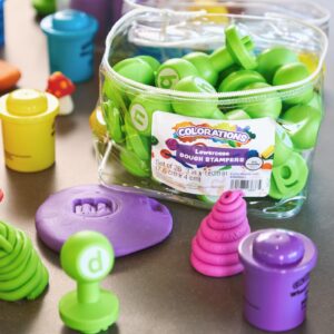 Colorations Easy Grip, Arts & Crafts, Shapes and Numbers Dough Stampers Set of 26 (Item # DOUGHSN)