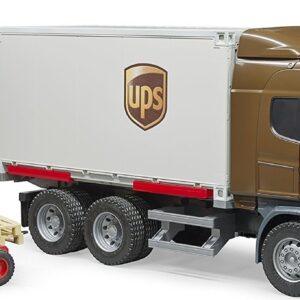 Bruder 03581 Scania R-Series Ups Logistics Truck with Forklift Vehicles