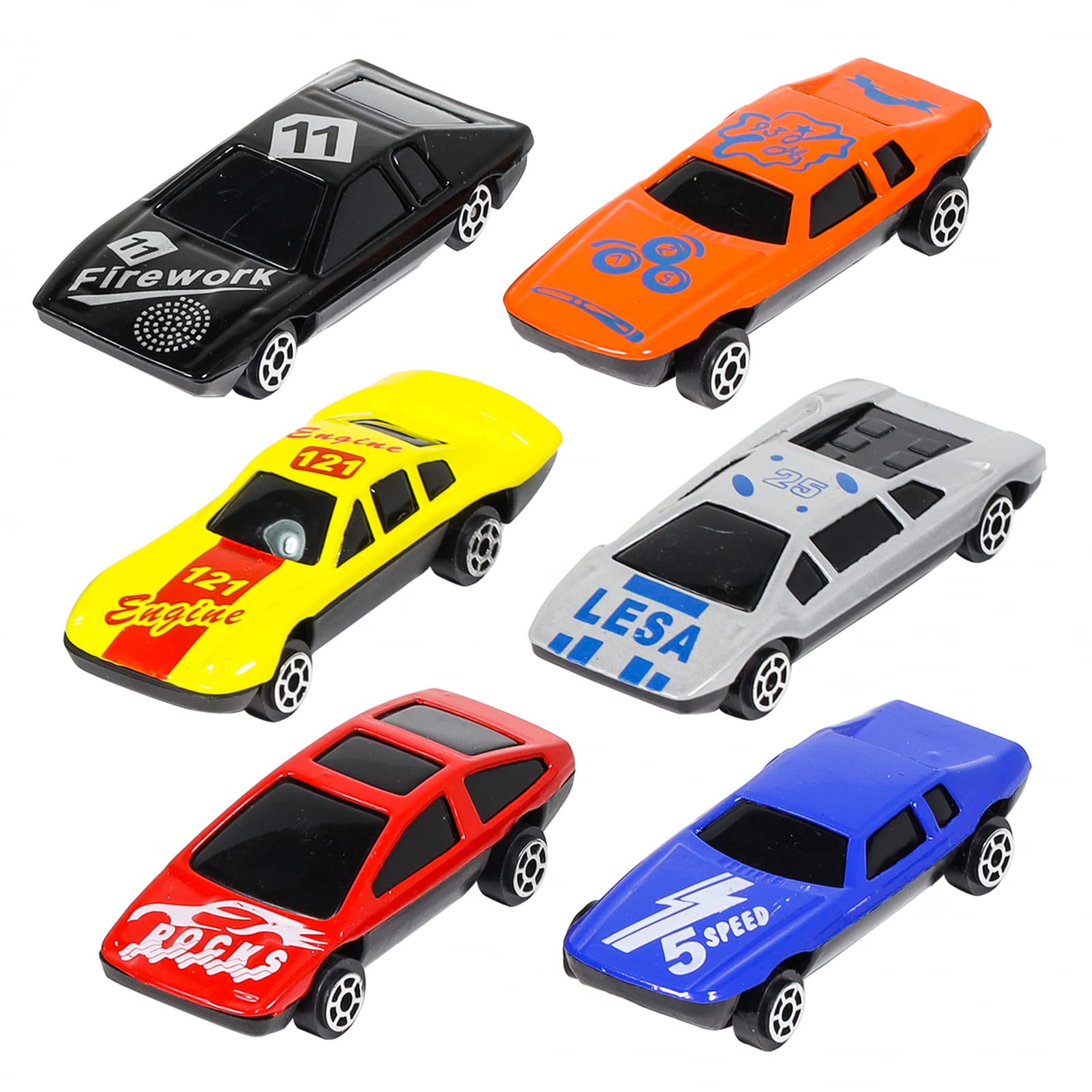 KidPlay Die Cast Toy Race Car Set Asst Colors 25pc