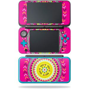 mightyskins skin compatible with nintendo new 2ds xl - pink aztec | protective, durable, and unique vinyl decal wrap cover | easy to apply, remove, and change styles | made in the usa