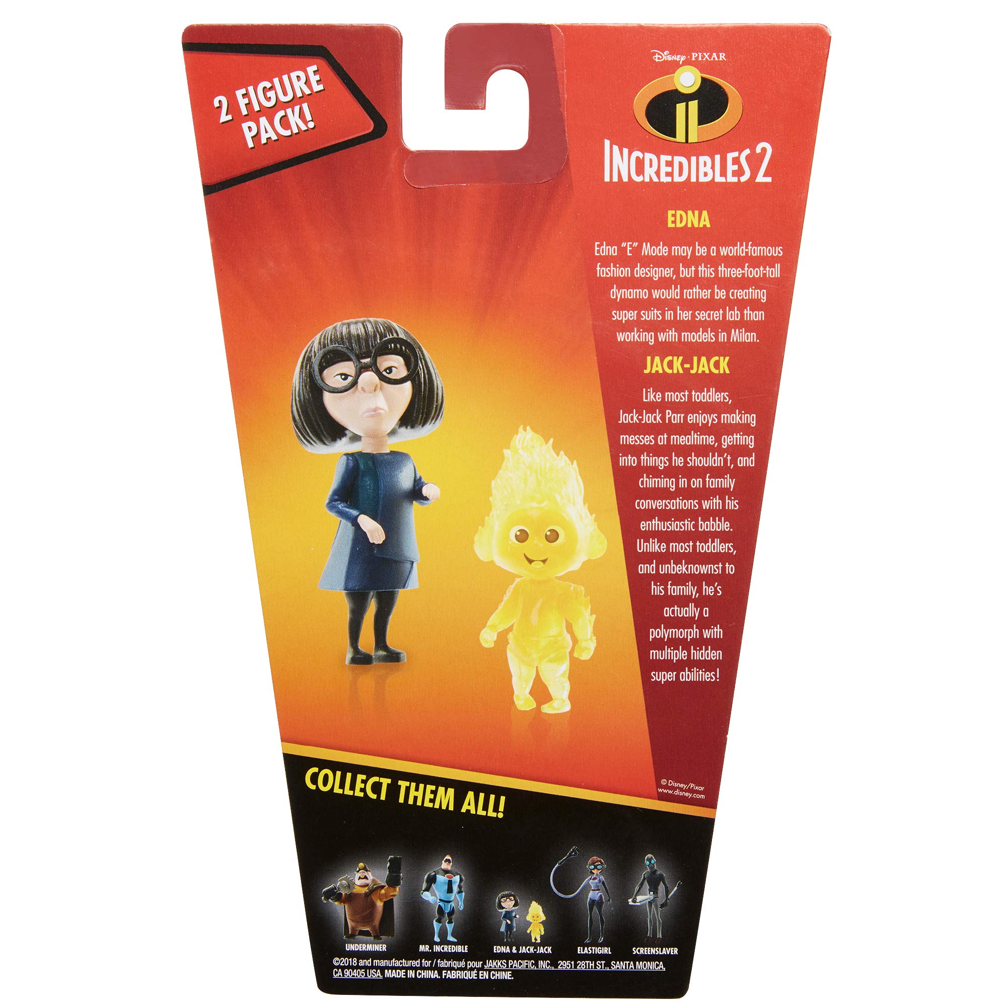 The Incredibles 2 Edna & Fire Jack-Jack Action Figures