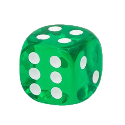 Chessex DND Dice Set D&D Dice-12mm Translucent Green and White Plastic Polyhedral Dice Set-Dungeons and Dragons Dice Includes 36 Dice – D6, Various (CHX23805)