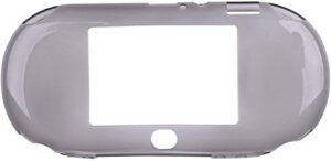 tpu protective silicone case skin cover shell for playstation ps vita 2000 psv 2000 (clear black)