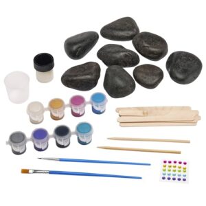 Shimmer ’n Sparkle Metallic Mania Rock Art DIY Painting Rock Craft Kit for ages 6 and Up