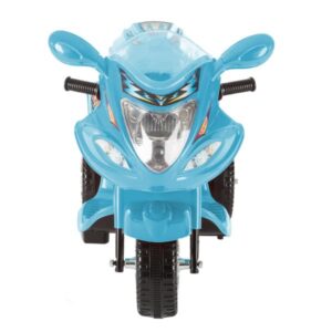 Lil' Rider Electric Motorcycle for Kids ? 3-Wheel Trike - Battery Powered Motorbike for Kids Ages 3-6 ? Fun Decals, Reverse, and Headlights (Blue), (80-FL238D-B)