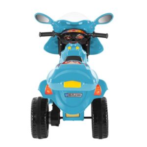 Lil' Rider Electric Motorcycle for Kids ? 3-Wheel Trike - Battery Powered Motorbike for Kids Ages 3-6 ? Fun Decals, Reverse, and Headlights (Blue), (80-FL238D-B)