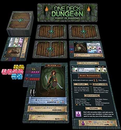 Asmadi Games One Deck Dungeon: Forest of Shadows Board Games , Green