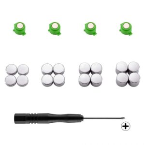 extremerate magnetic metal bullet buttons for ps4 controller, adjustable action buttons, replacement parts repair kit for ps4 slim pro controllers (20 in 1)