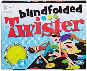 blindfolded twister game