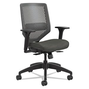 hon svr1aclc10tk solve series reactiv back task chair, ink/charcoal