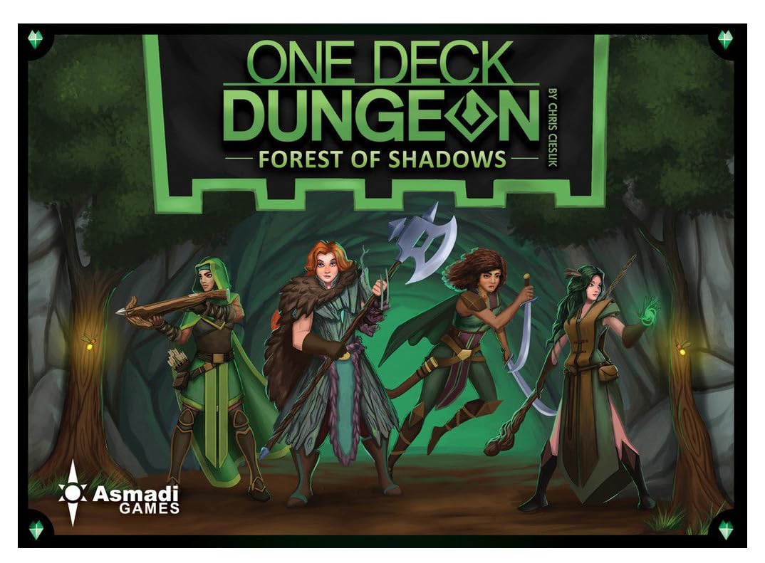 Asmadi Games One Deck Dungeon: Forest of Shadows Board Games , Green