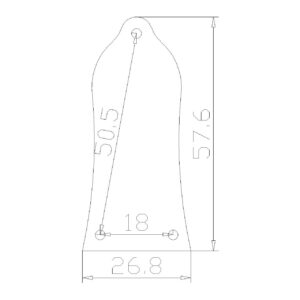 KAISH Pure Custom Made Natural Abalone Shell Guitar Truss Rod Cover with 3 Holes for Epi LP Les Paul