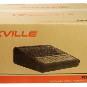 Rockville RPM870 8 Channel 6000w Powered Mixer w/USB, Effects, 8 XDR2 Mic Pres