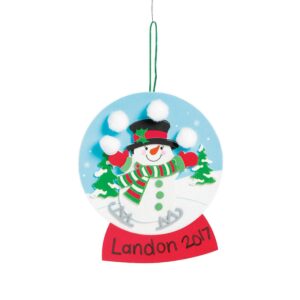 christmas snowglobe craft kit - 12 - crafts for kids and fun home activities