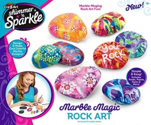 shimmer ‘n sparkle marble magic rock art craft kit