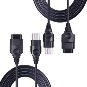 yb-osana 2 packs! replacement 6ft extension cable extension cords for xbox controller the oldest xbox(not for xbox 360 or xbox one),set of 2, black