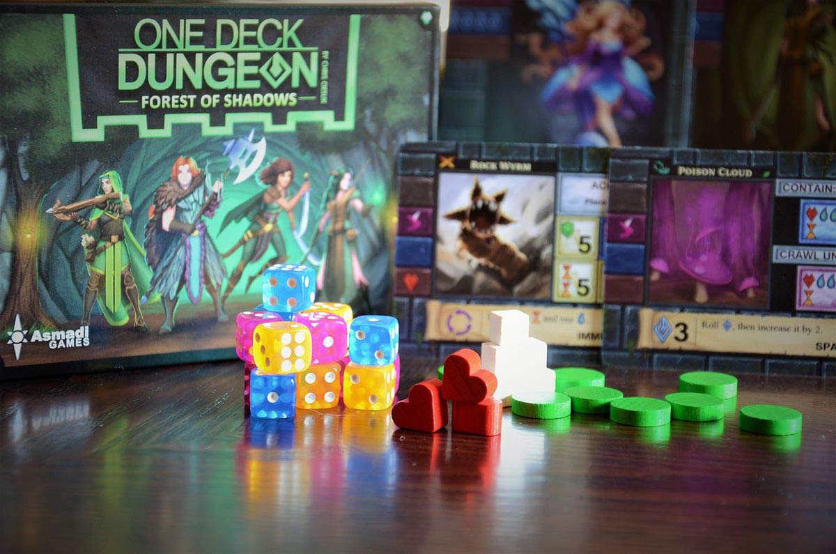 Asmadi Games One Deck Dungeon: Forest of Shadows Board Games , Green