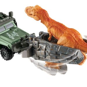 MATCHBOX JURASSIC WORLD DINO TRANSPORTERS TYRANNO-HAULER Vehicle and figure