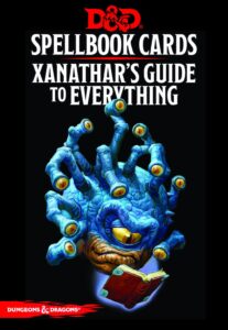 dungeons & dragons spellbook cards xanathar's guide to everything board games