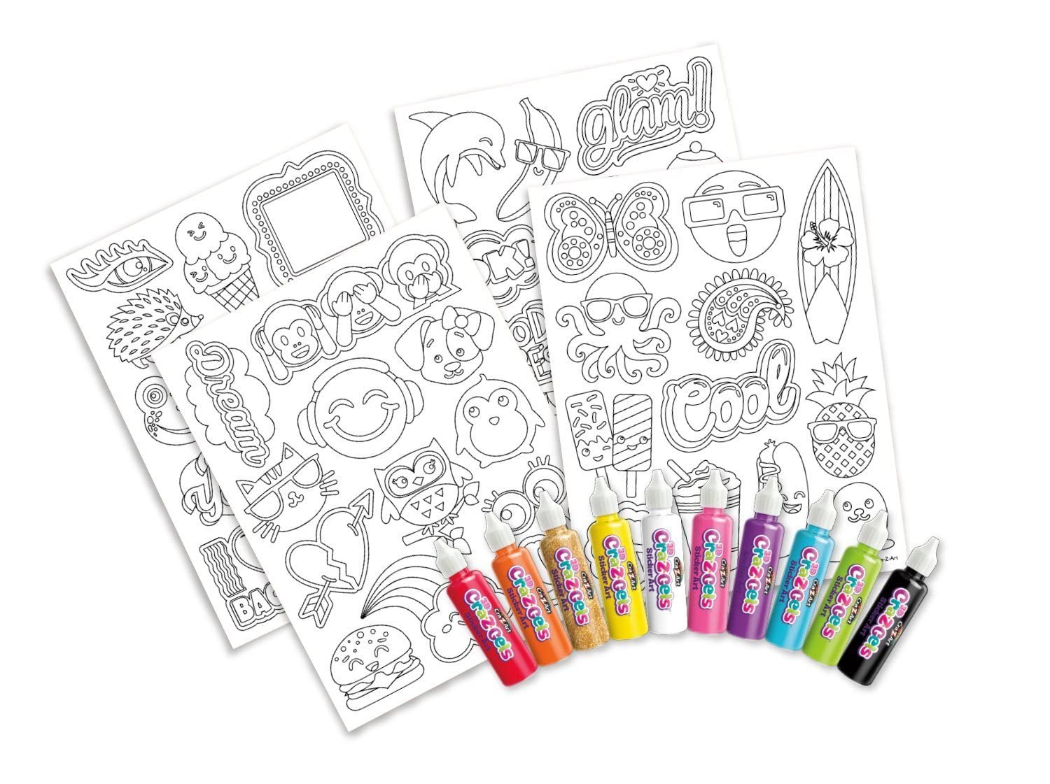 Cra-Z-Art CRA-Z-Gels 3D Deluxe Set DIY Sticker Kit