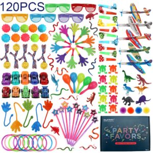 amy&benton 120pcs prize box toys for kids classroom pinata filler toys kids birthday party favors assorted carnival prizes treasure box chest prizes toys goodie bag stuffers