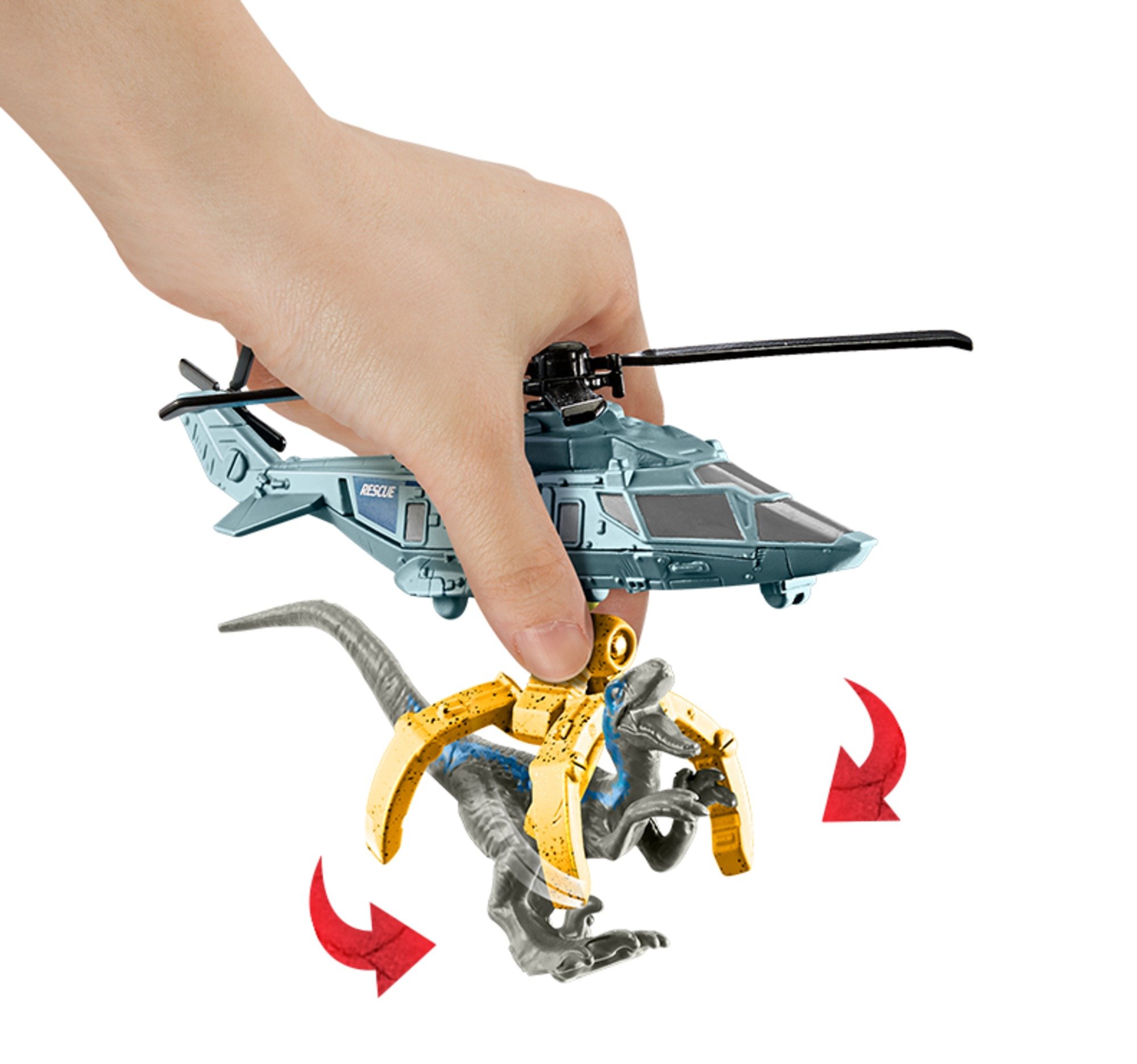 MATCHBOX JURASSIC WORLD DINO TRANSPORTERS Raptor Copter