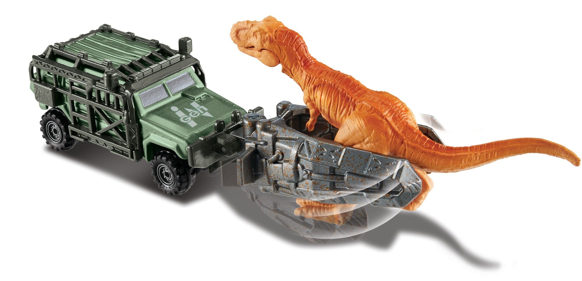 MATCHBOX JURASSIC WORLD DINO TRANSPORTERS TYRANNO-HAULER Vehicle and figure