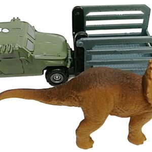 MATCHBOX JURASSIC WORLD DINO TRANSPORTERS TRICERA-TRACKER Vehicle and figure