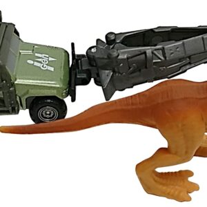 MATCHBOX JURASSIC WORLD DINO TRANSPORTERS TYRANNO-HAULER Vehicle and figure